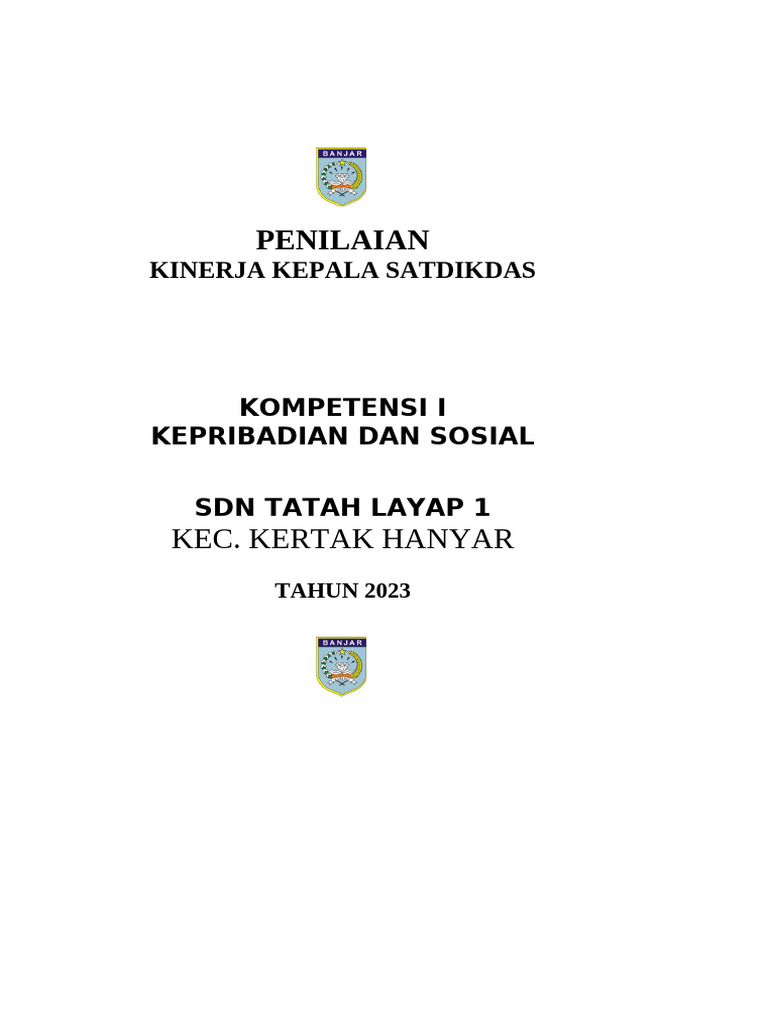 Kaper KKPS MAP Luar | PDF