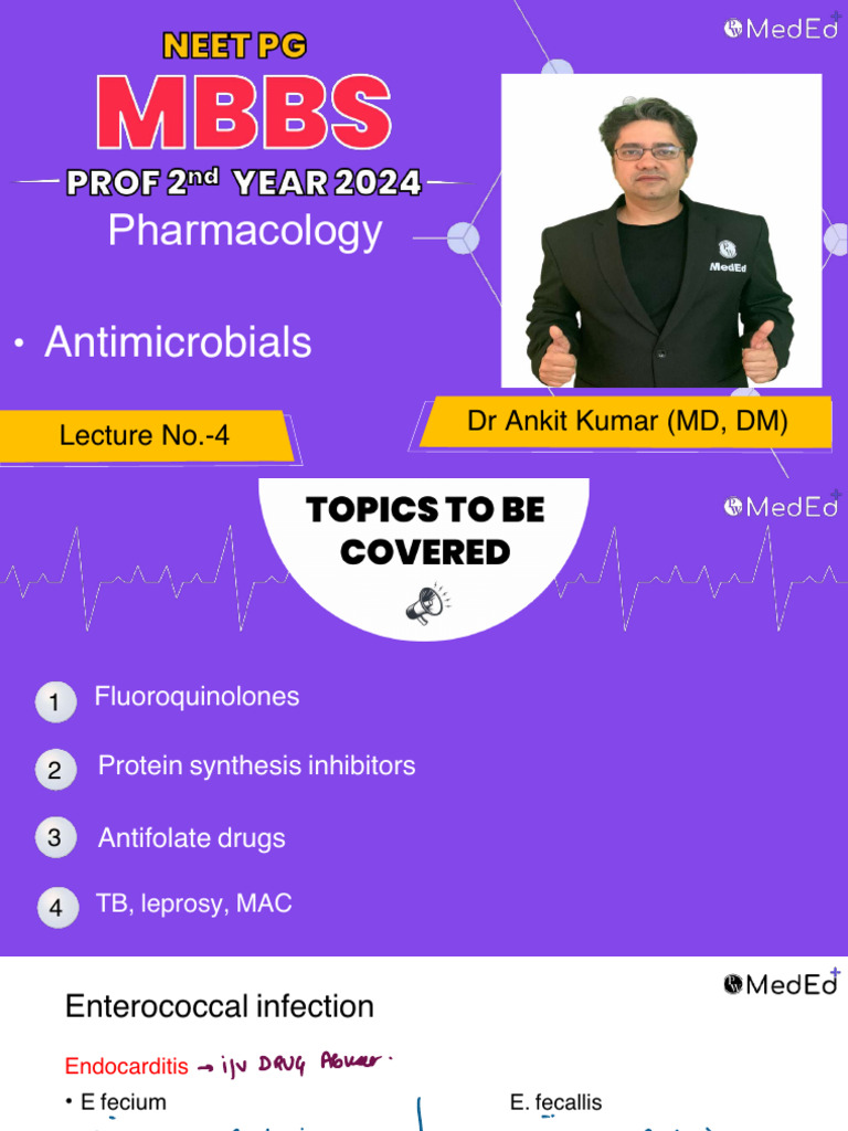 Antimicrobials 04 - Class Notes PDF | PDF | Tuberculosis | Drugs