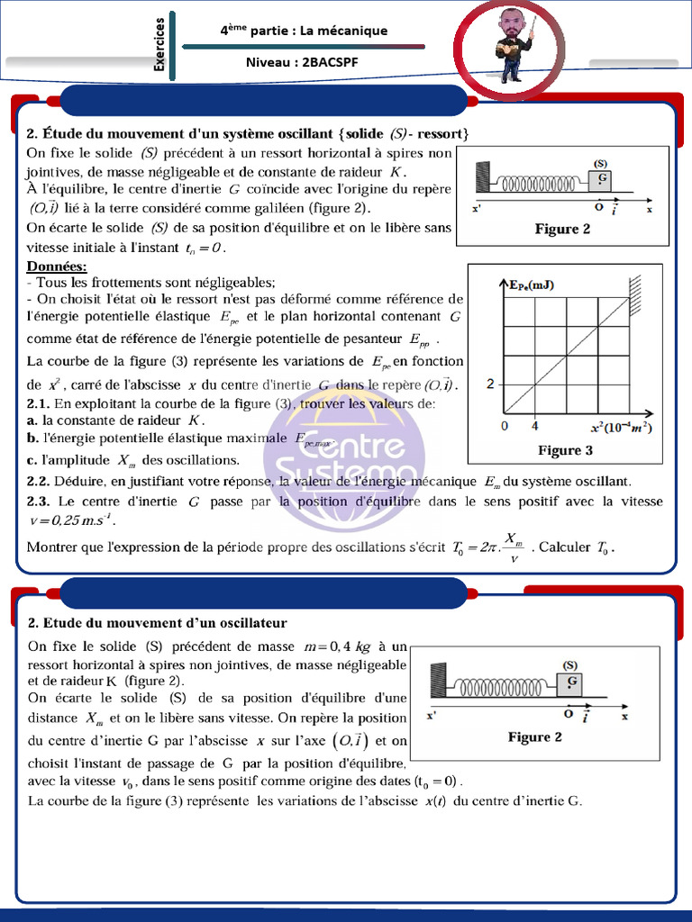 Le Pendule Elastique Centre Systema | PDF