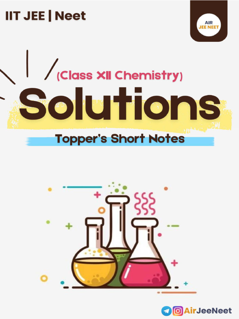 Solutions Short Notes PDF - 250605 - 002716 | PDF