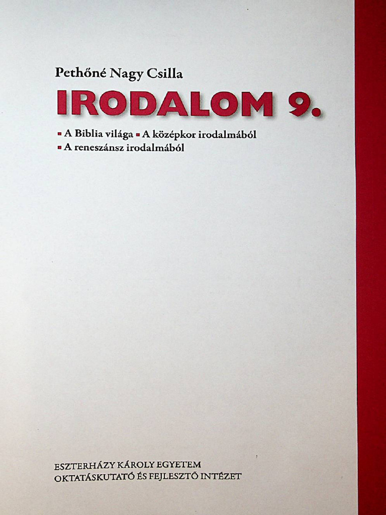Irodalom 9. II. | PDF