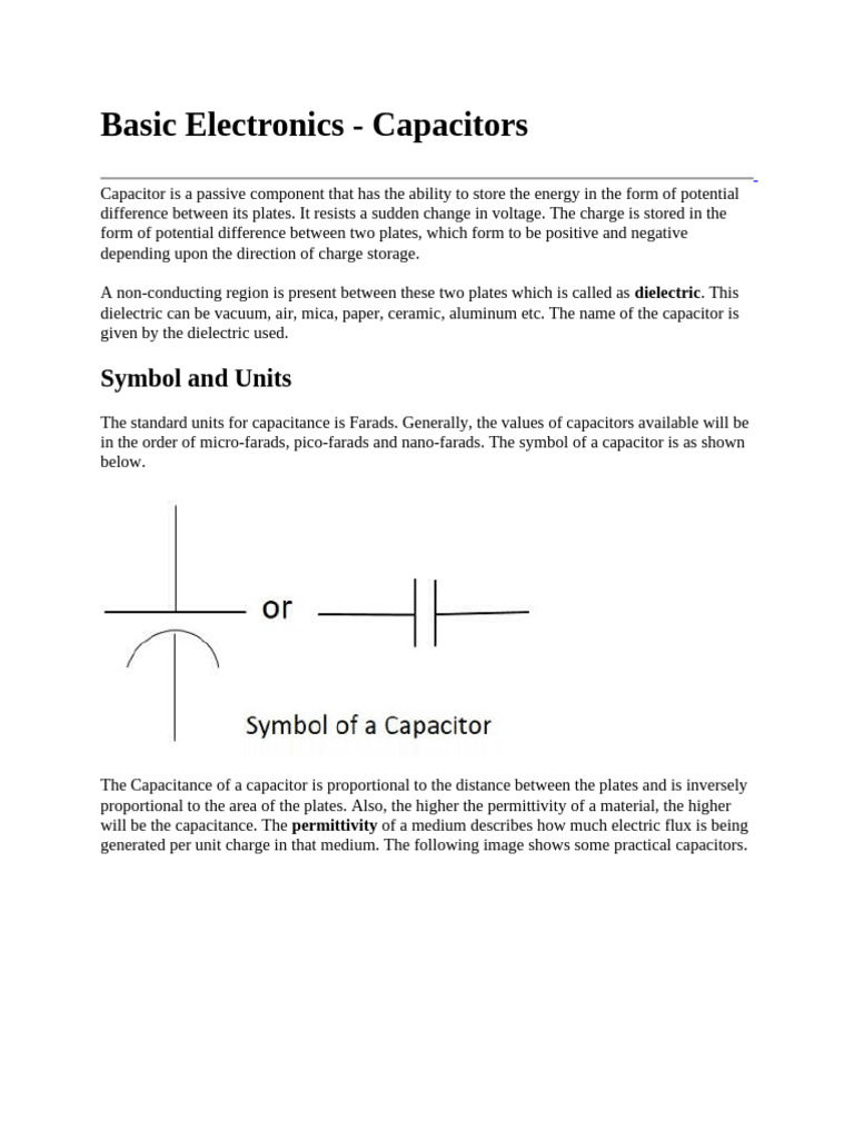 Basic Electronics | PDF | Capacitor | Field Effect Transistor