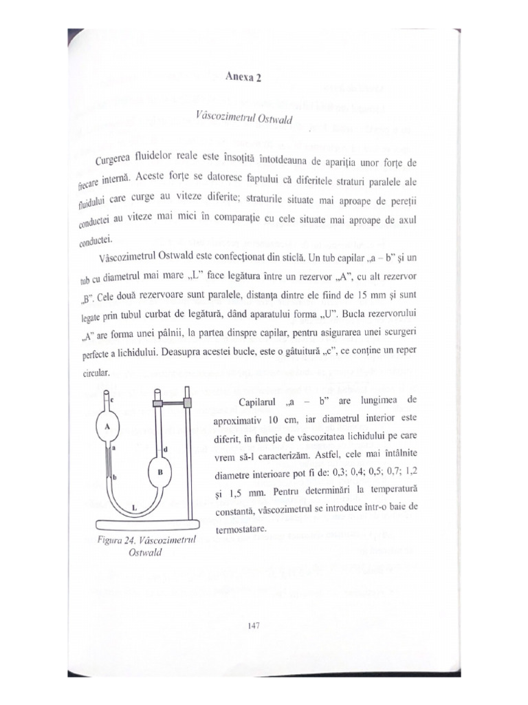 Vascozimetrul Ostwald | PDF