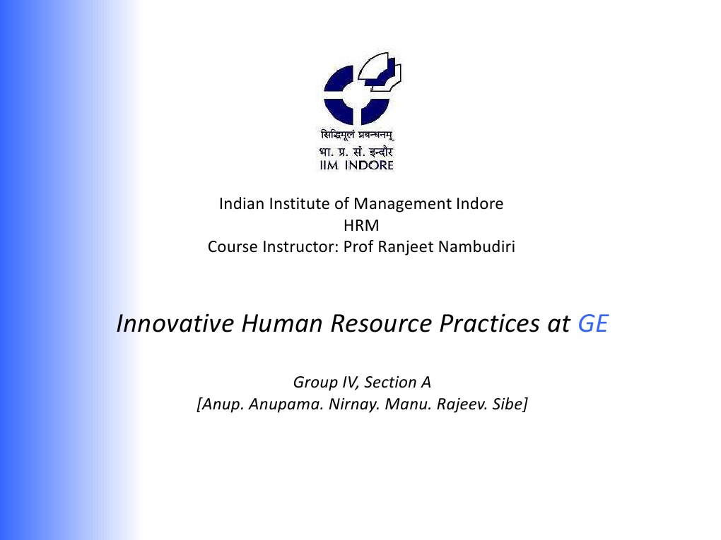 GE Human Resources Leadership Insights | PDF | Human Resource ...