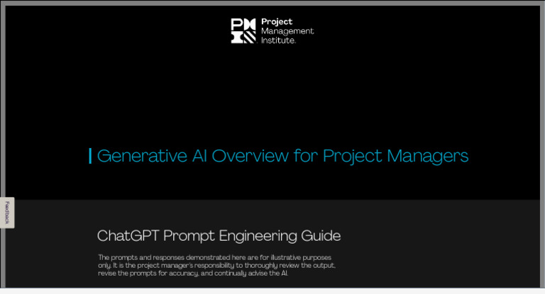 GenAI Prompt Engineering For Project Management | PDF