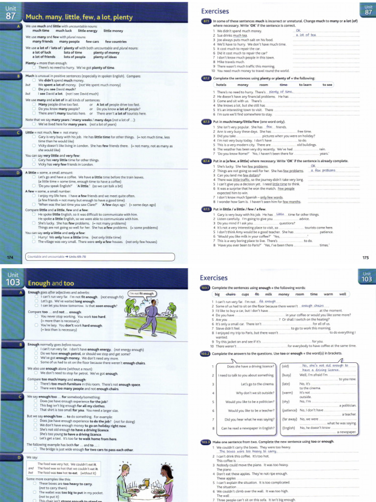 too many much few little enough (gramma bk) | PDF