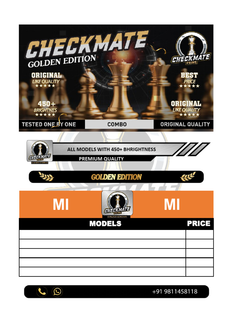Checkmate Golden Edition | PDF