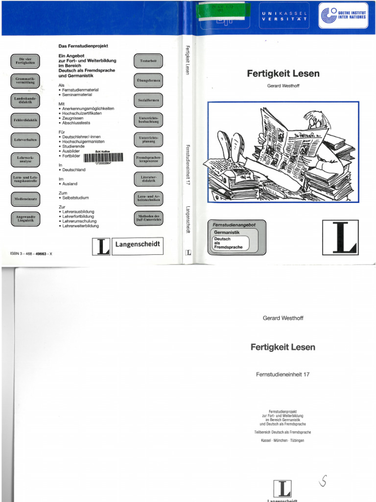 Fertigkeit Lesen Fernstudieneinheit 17 Goethe | PDF