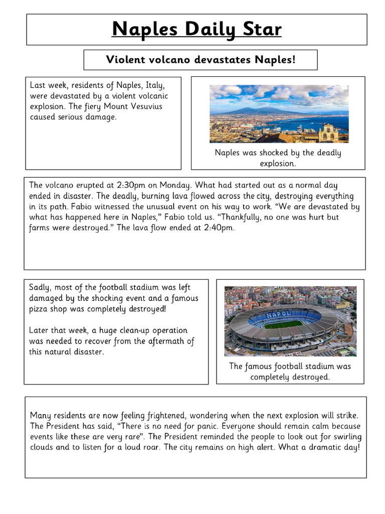 T2 Newspaper Report Model Text | PDF