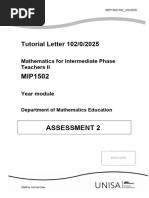 MIP1502 - Assessment 4 - 2025 | PDF | Function (Mathematics) | Learning