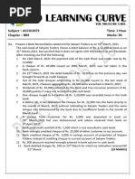 Acc GR 12 RECONCILIATIONS WORKSHEETS QUESTION PAPERS | PDF | Bookkeeping | Banks
