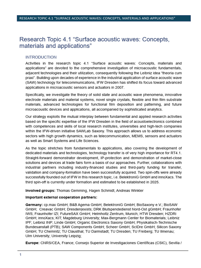 2025-05-14 Booklet2025 RT4.1_final | PDF | Physical Phenomena | Materials