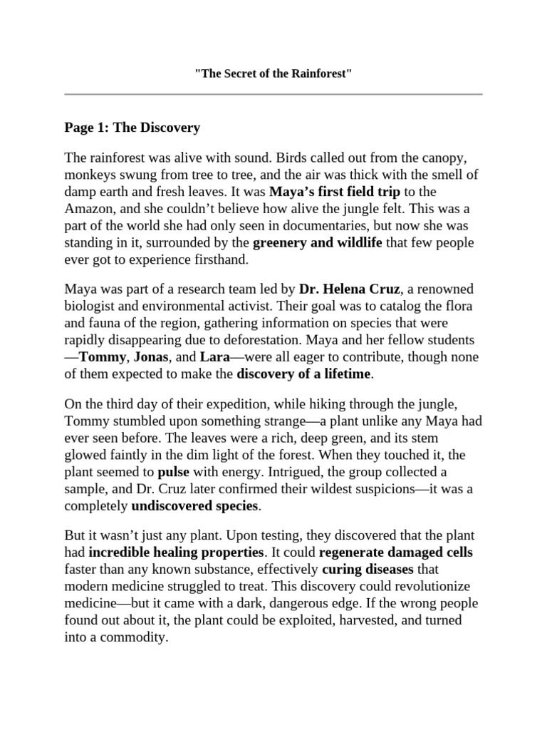 Secrets of a Healing Rainforest Plant | PDF | Amazon Rainforest ...