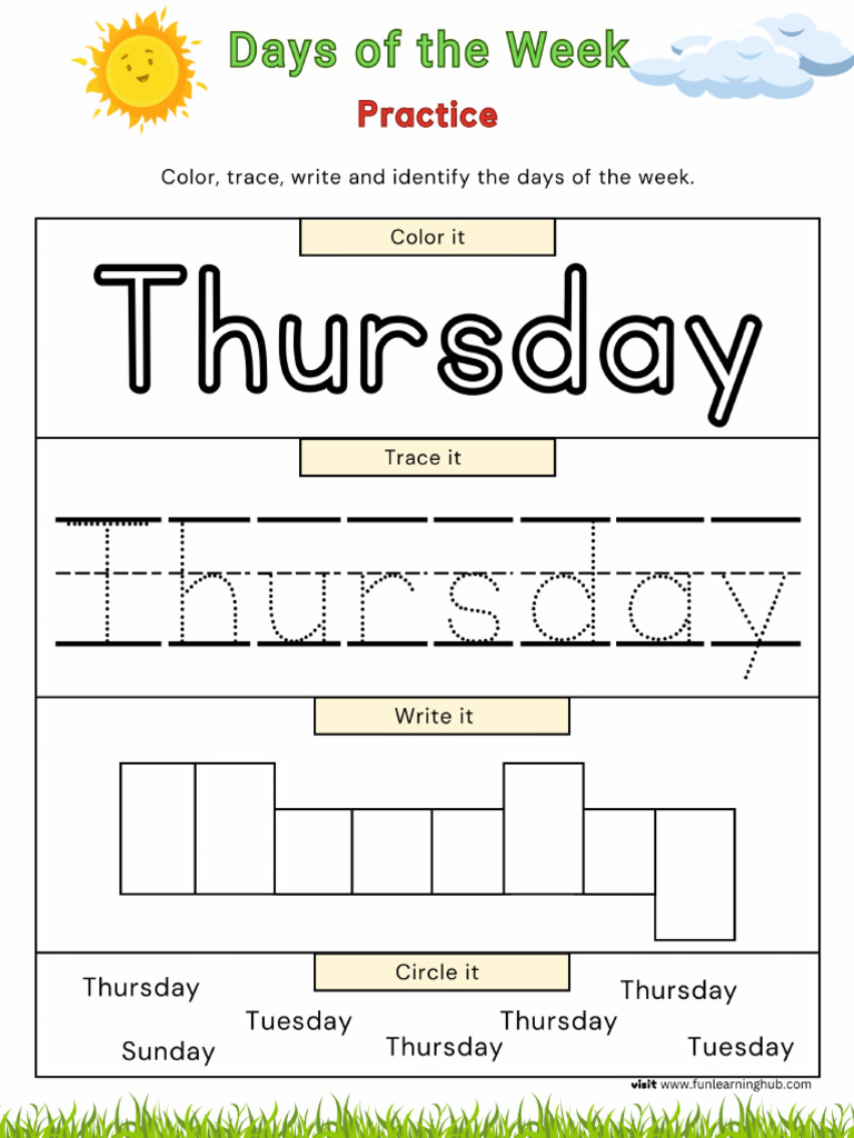 Thursday Tracing | PDF