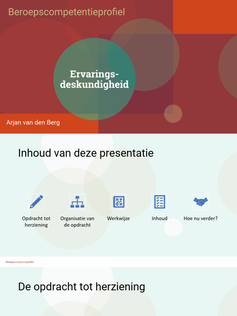 Presentatie 23 November KvE - Arjan Van Den Berg | PDF