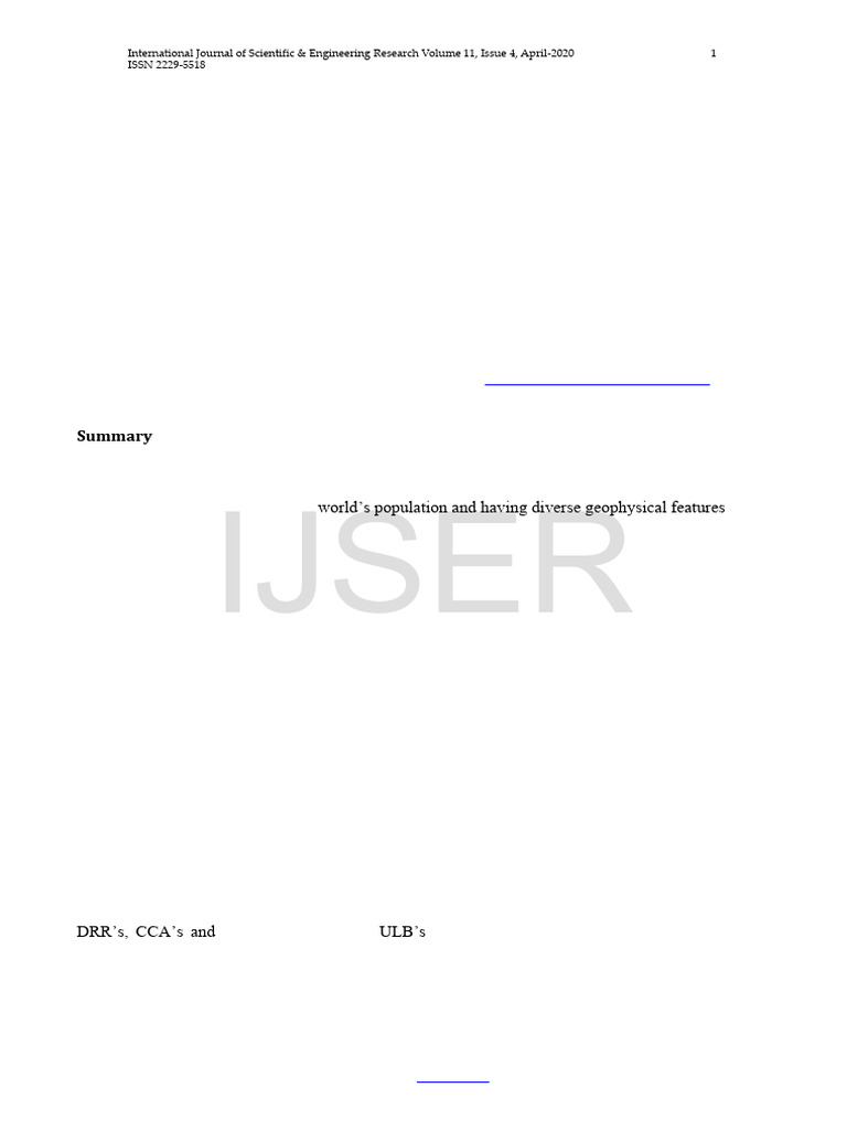 Srivastava Et Al IJSER 2020 (1) | PDF | Climate Change Mitigation ...