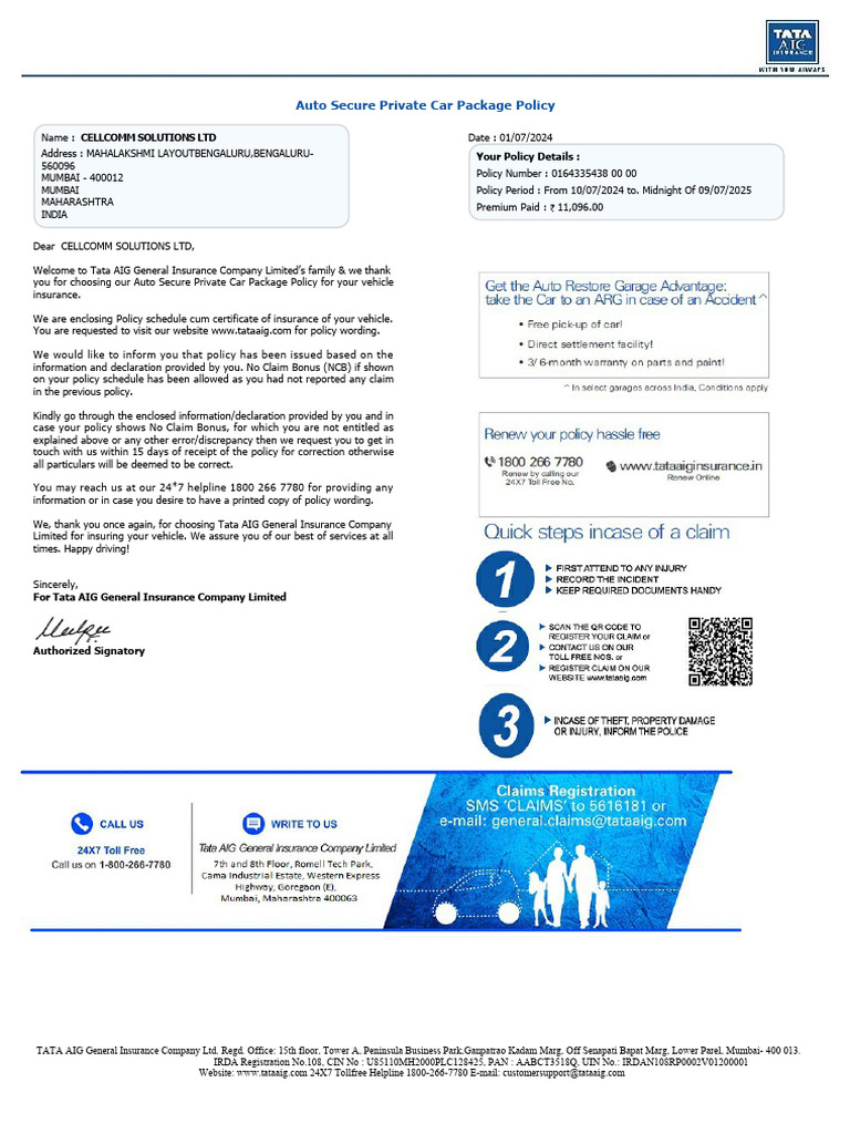 Thomas Brio | PDF | Insurance | Deductible