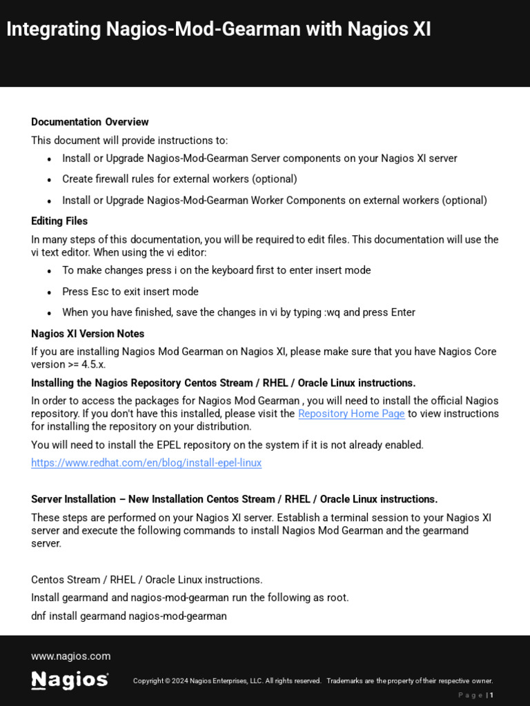 Integrating Nagios Mod Gearman With Nagios XI | PDF | Software ...