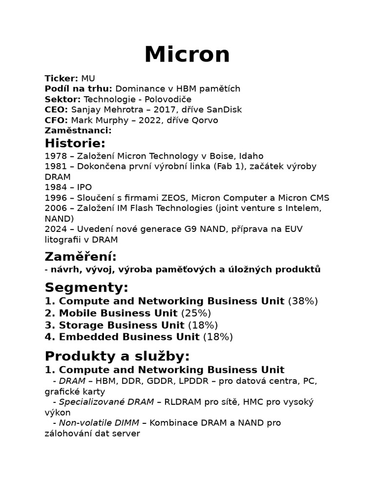 Micron Technology | PDF