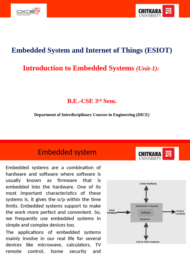Combined Unit 1 ESIOT-1 | PDF | Usb | Embedded System