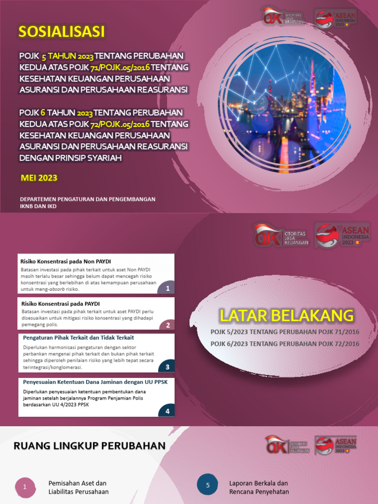 Perubahan POJK 5 dan 6 Tahun 2023 | PDF