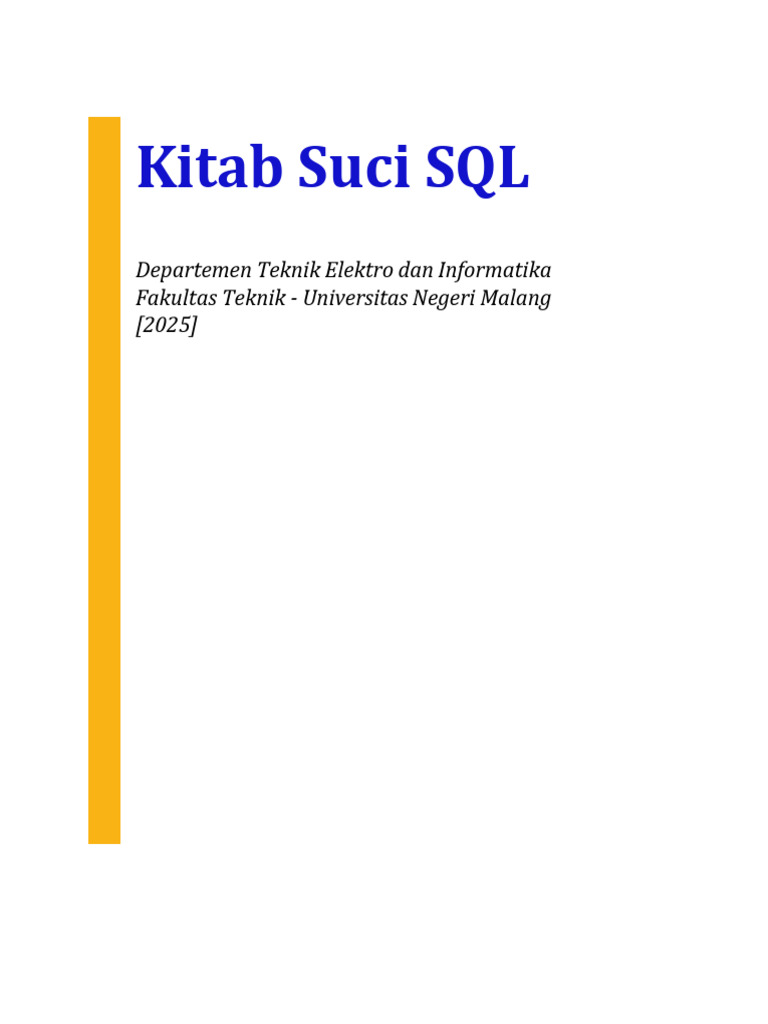 Kitab Suci SQL - Removed | PDF