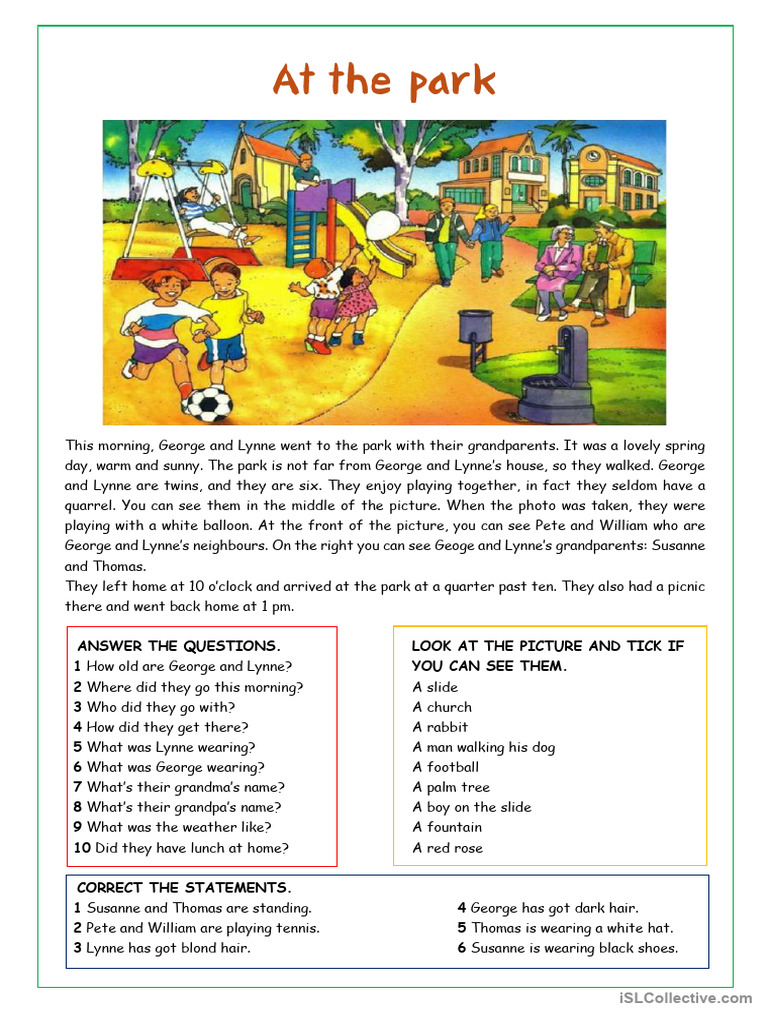 Easy Reading - at The Park | PDF