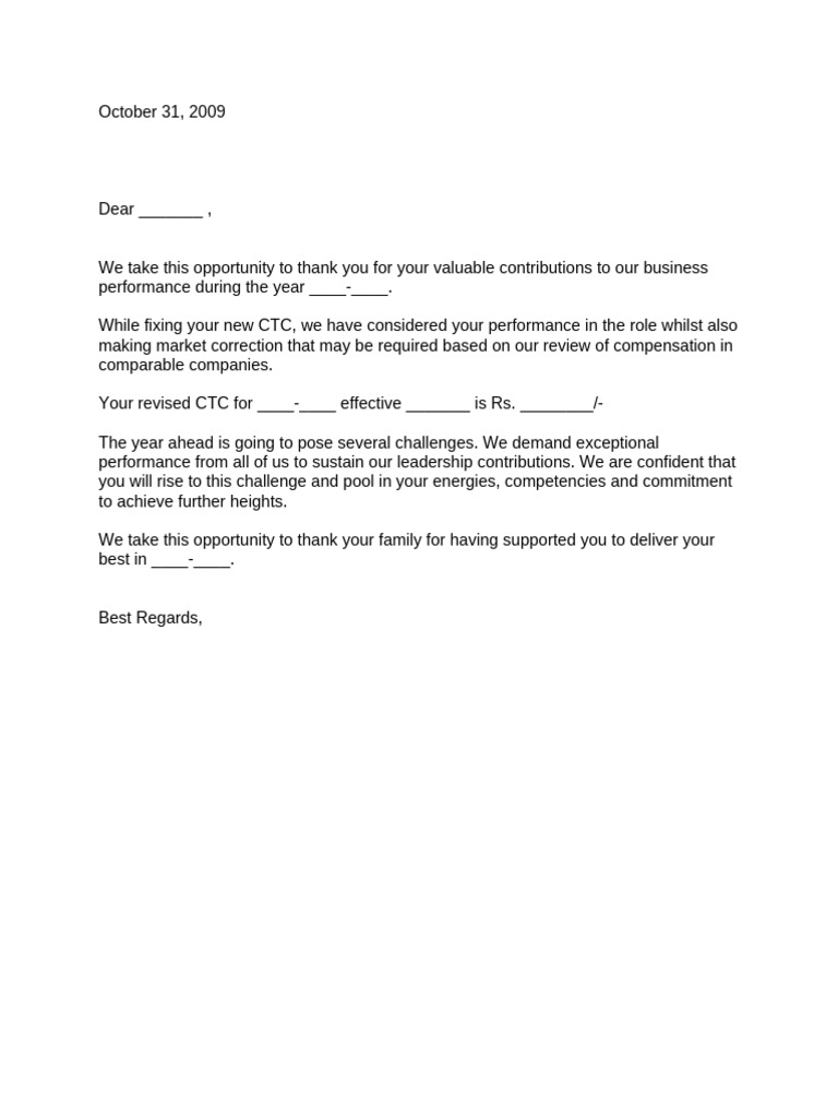 Revised CTC Notification Letter | PDF