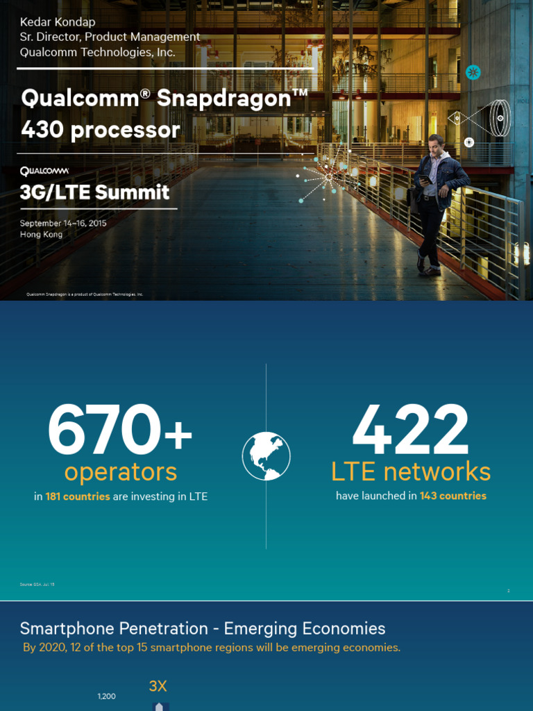 3GLTE2015 Qualcomm-KKondap Snapdragon430 | PDF | Smartphone | Lte ...