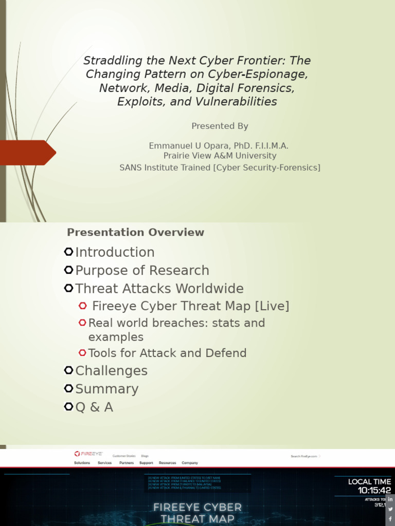 Cyber Security Forensic Presentation | PDF | Malware | Computer Security