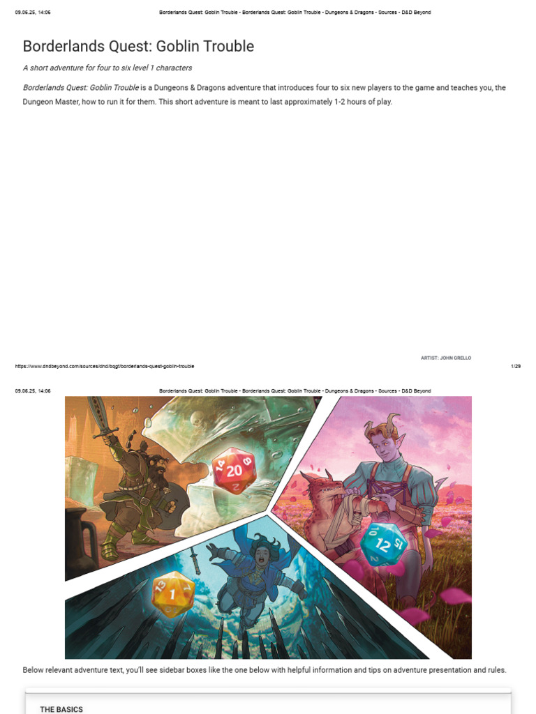 Borderlands Quest: Goblin Trouble Guide | PDF | Dungeons & Dragons ...