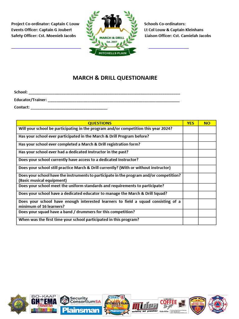 School Questionaire | PDF