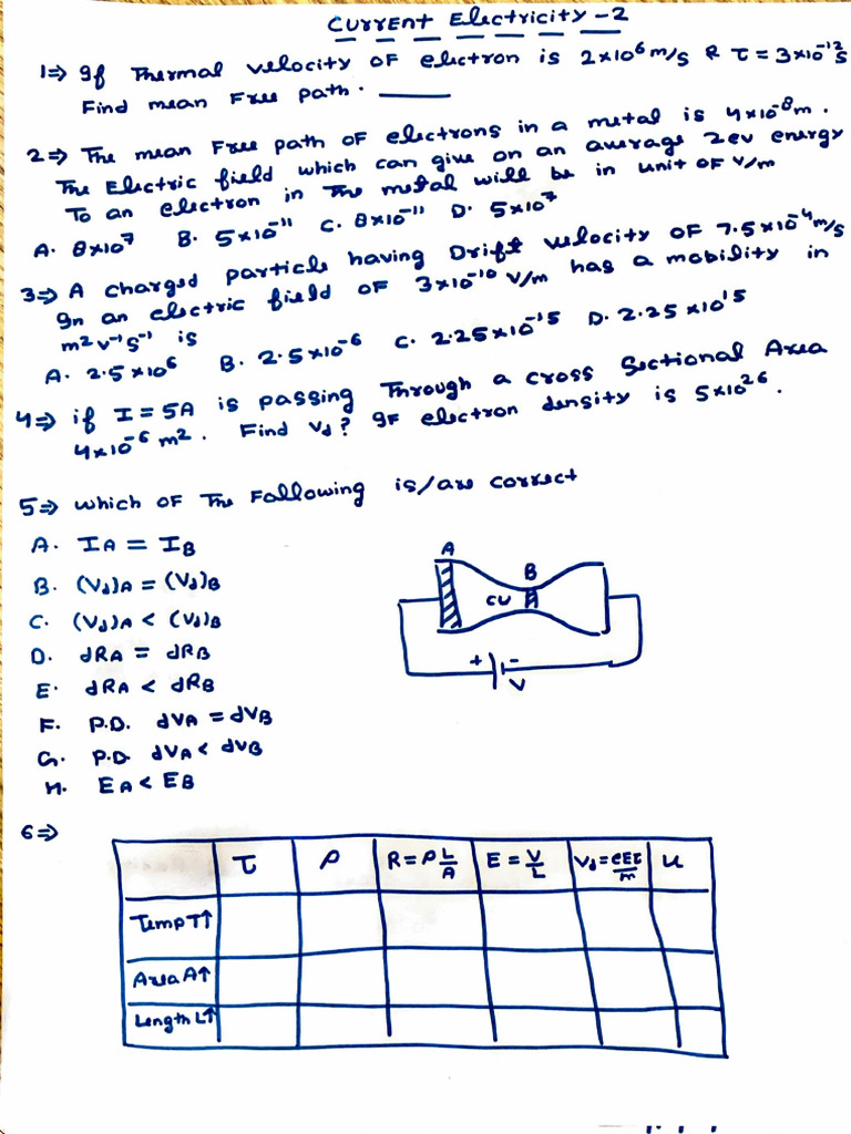 Current Electricity 2 and 3 | PDF