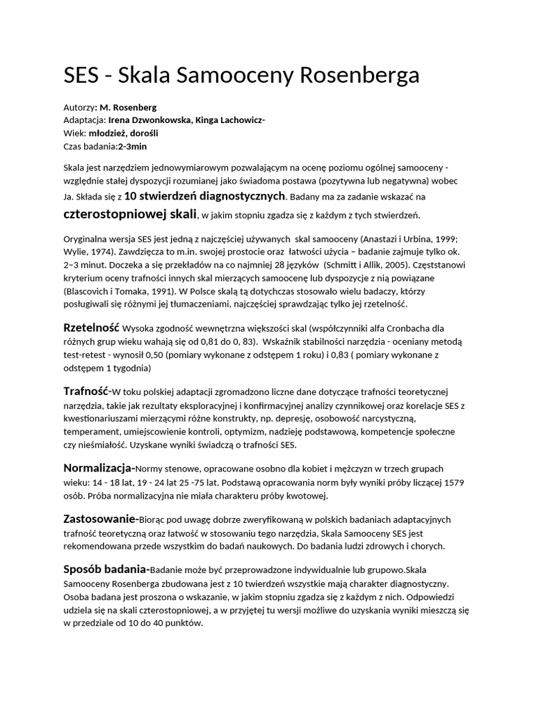 SES Wersja Do Druku | PDF