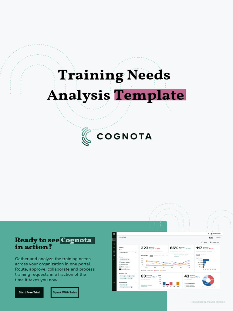 Cognota Training Needs Analysis Template | PDF | Performance Indicator ...