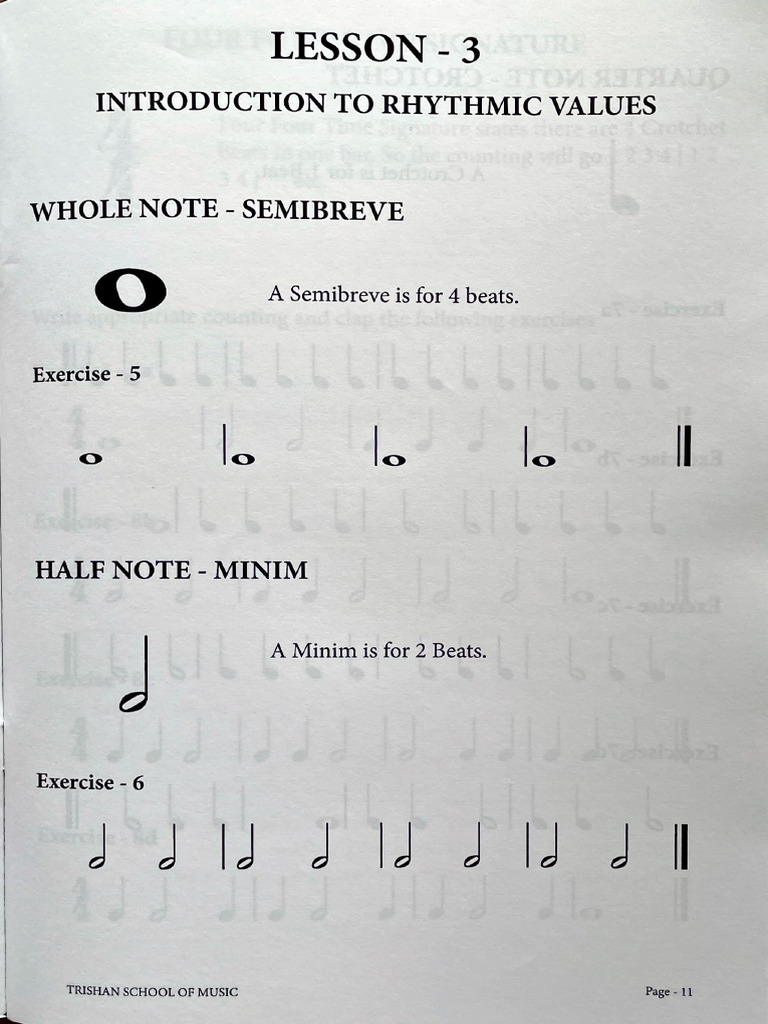 Music Book 1 - Lesson - 10-13 | PDF
