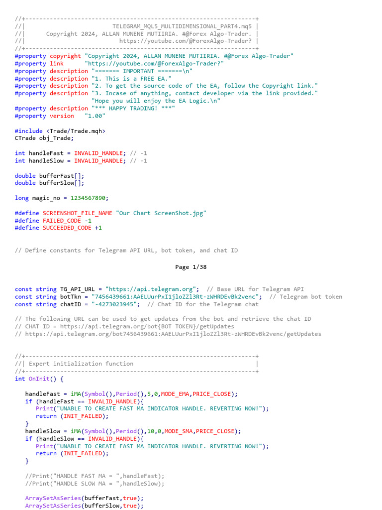 TG MQL5 Multidimensional | PDF | String (Computer Science) | Computer Data