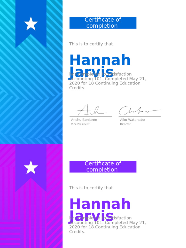 Premium Certificate of Completion | PDF