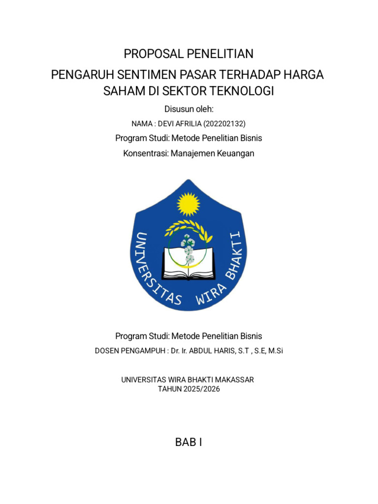 Proposal Penelitian Devi Afrilia-1 | PDF