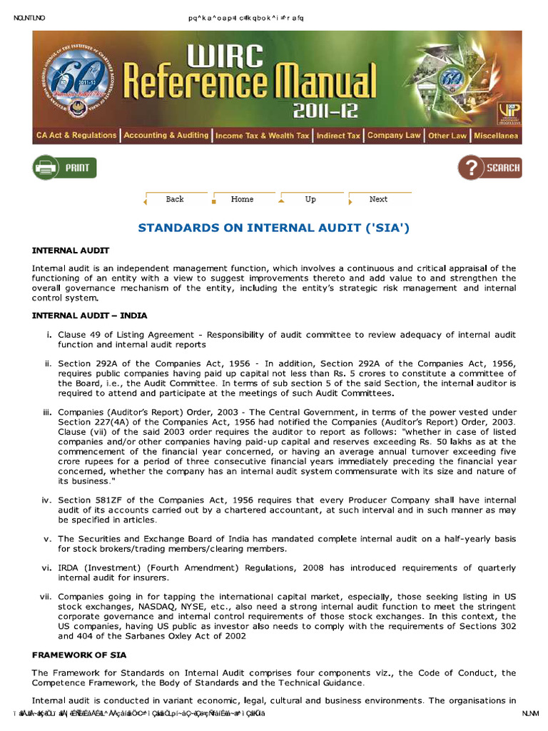 Standards of Internal Audit | PDF