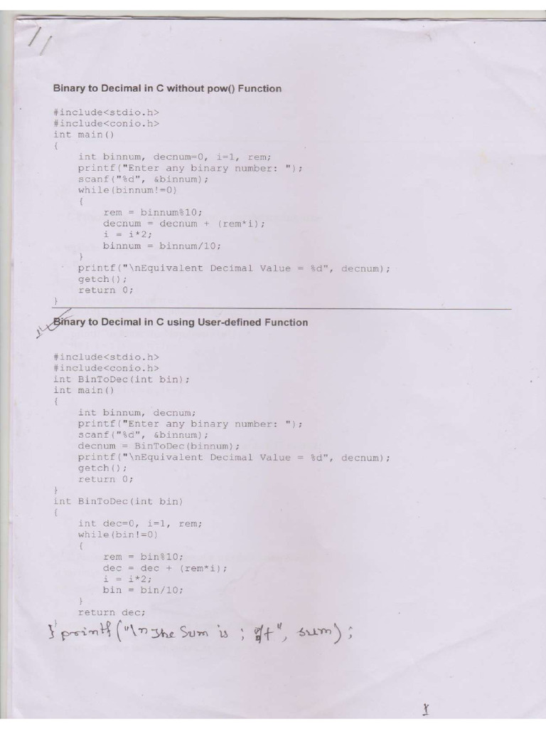 C Programming-1 6th Sem | PDF