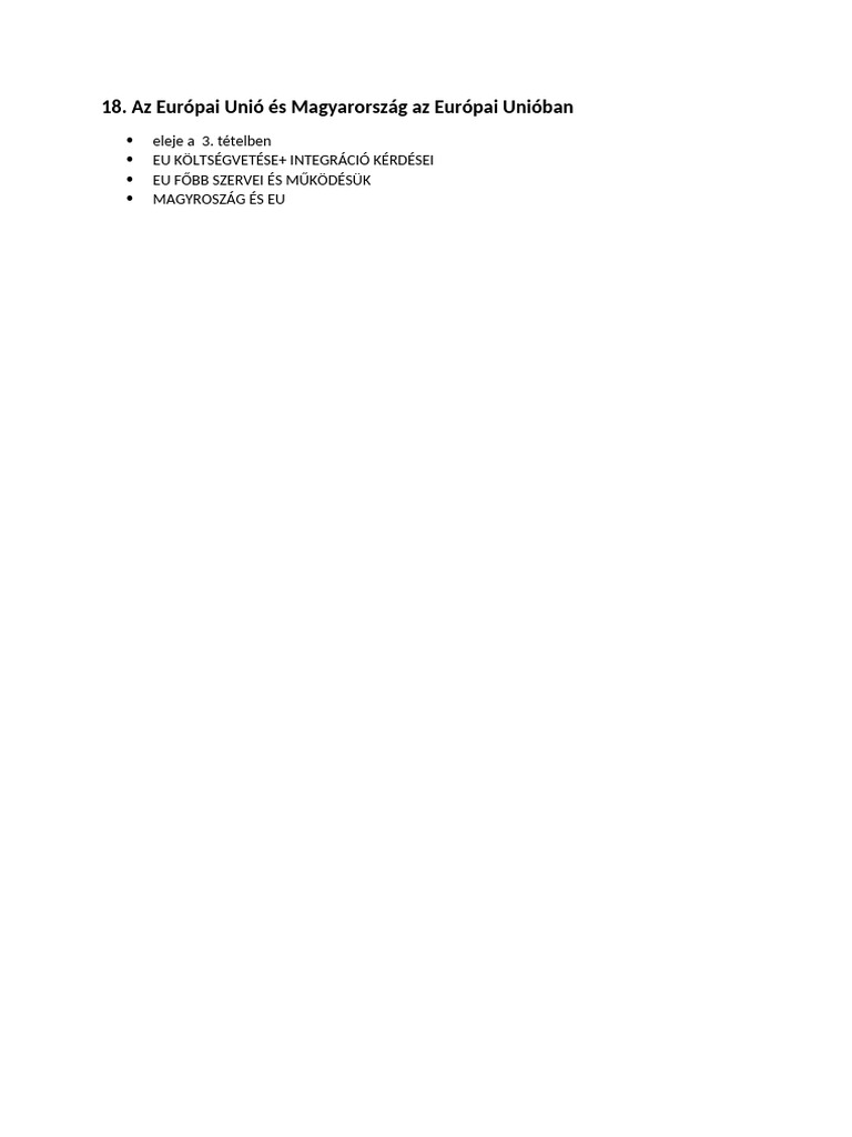 18 - EU És Magyarország Az Eu-Ban | PDF