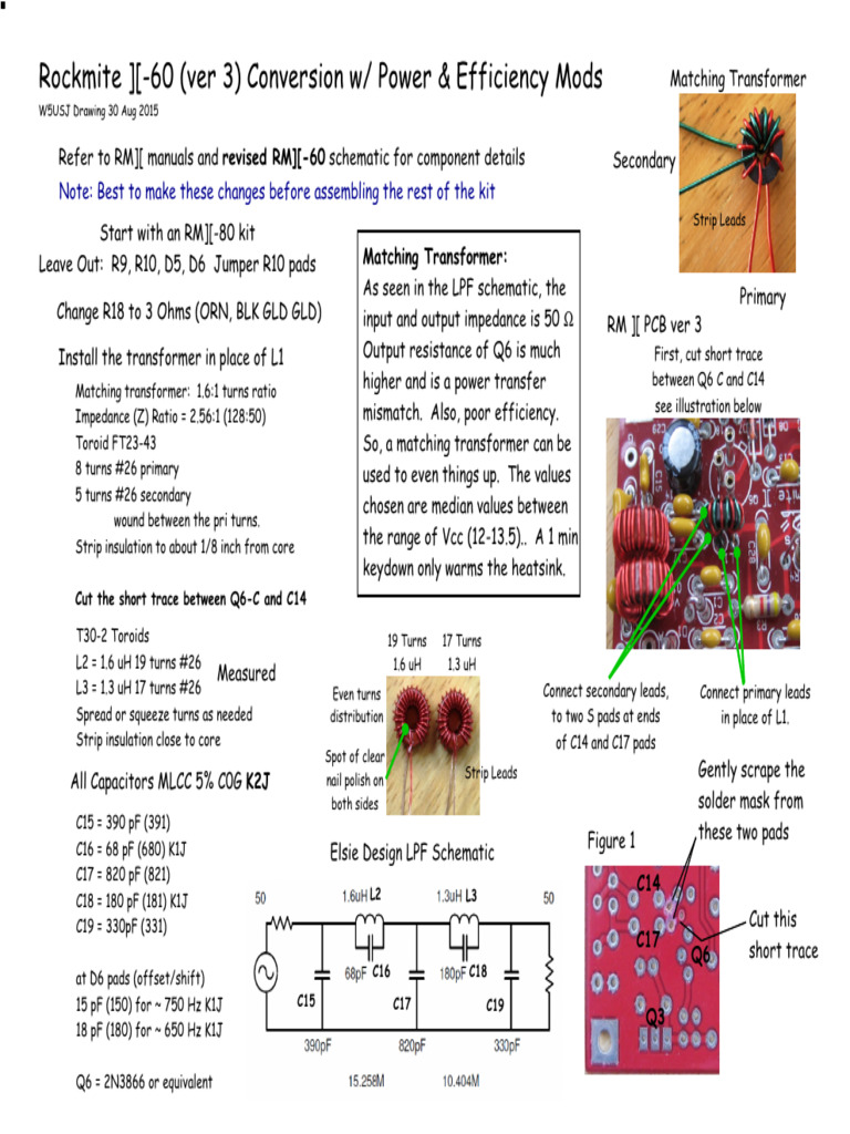 Rockmite ][-60 Conversion Guide | PDF | Transformer | Electronics