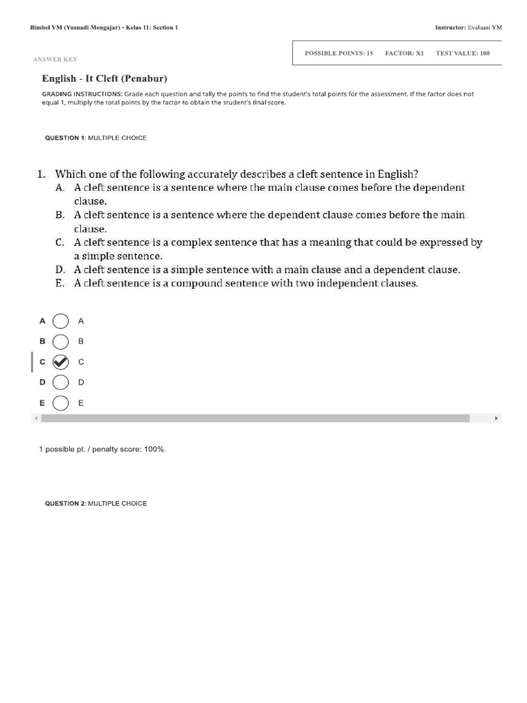 It Cleft | PDF