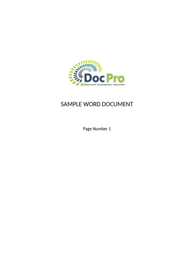 Sample Word Document | PDF