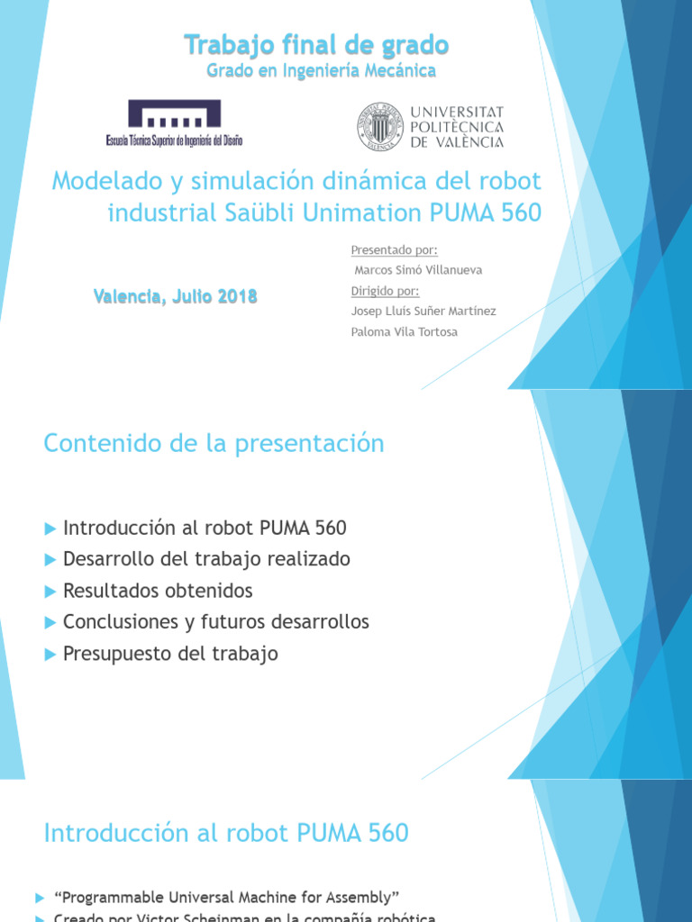 Simó Villanueva - Modelado y Simulación Dinámica Del Robot Industrial ...