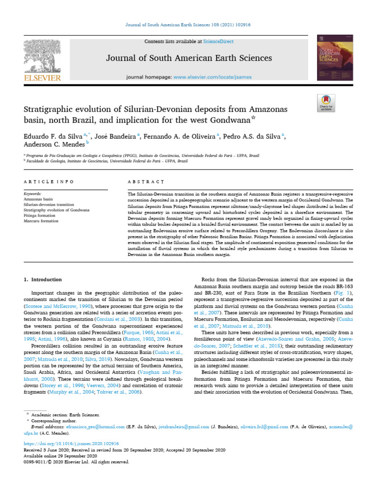 Stratigraphic Evolution of Silurian-Devonian | PDF | Sedimentary Rock ...