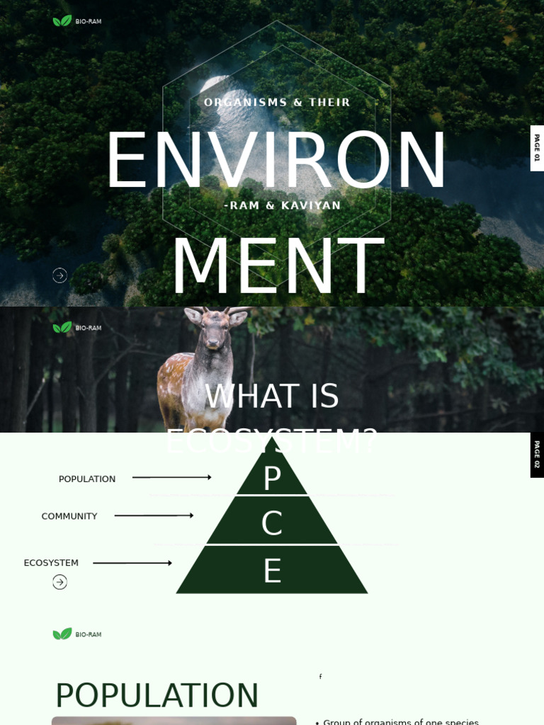 Organisms & Their Environment | PDF | Ecosystem | Biogeography