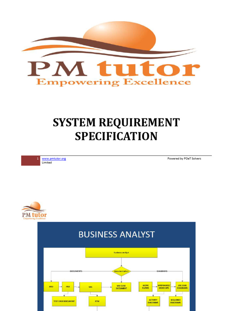 System Requirement Specification Guide | PDF