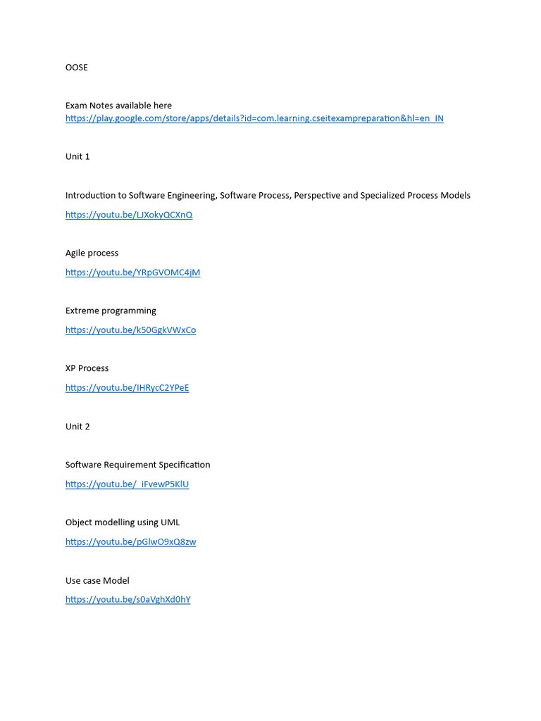 CCS356 OOSE Important Questions | PDF